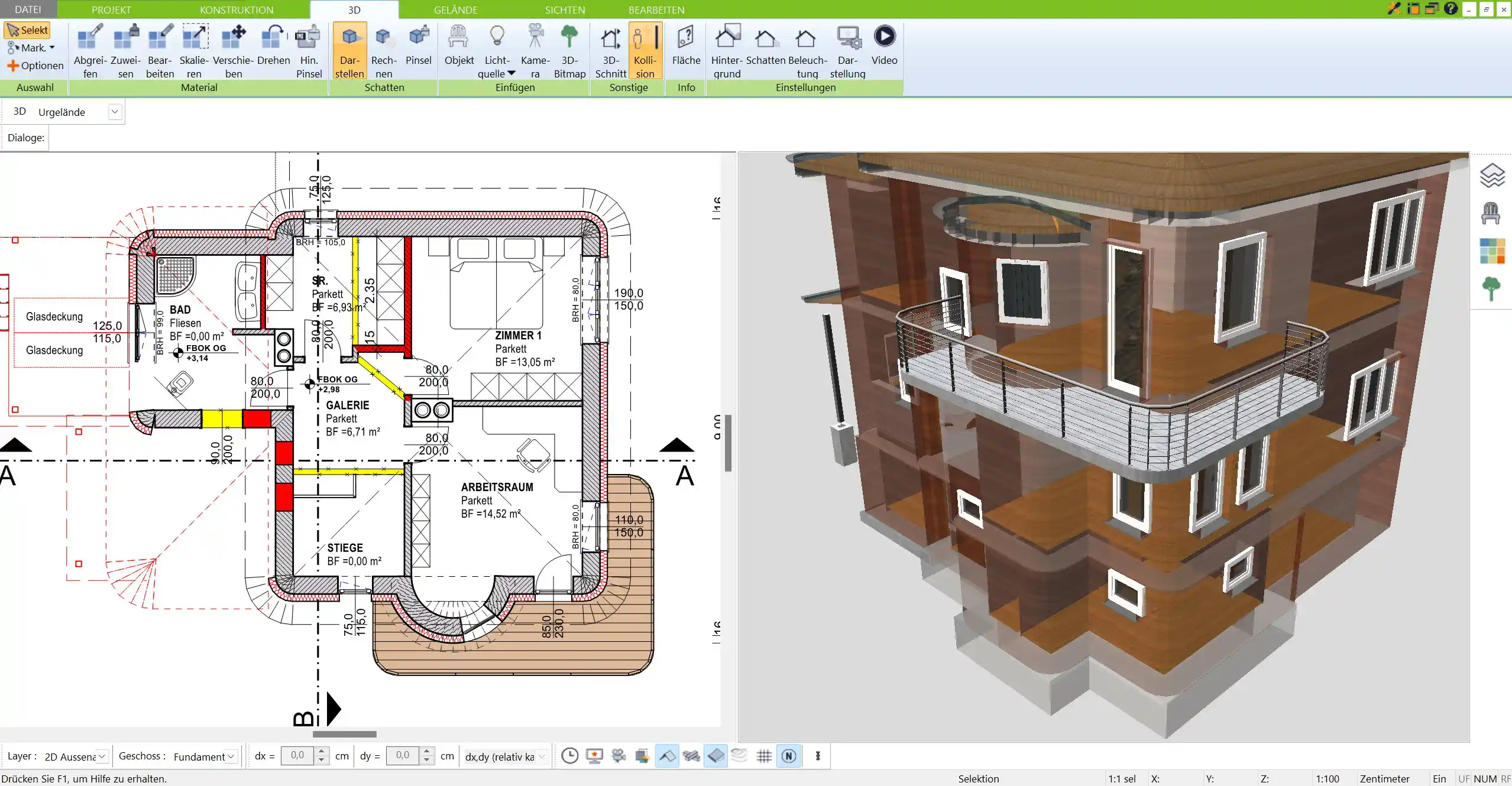 Grundriss digitalisieren mit dem 3D Architekt von Immocado